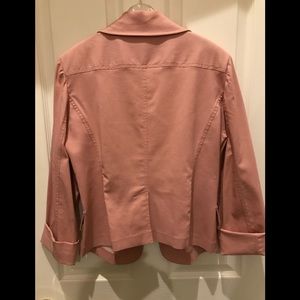 zinc | Jackets & Coats | Pink Pinstripe Zinc Jacket Sz Xl | Poshmark